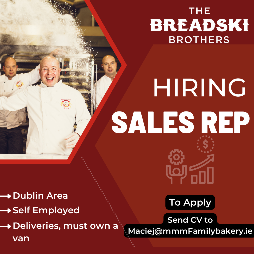 Sales Rep Job - MMM Family Bakery Castlebar